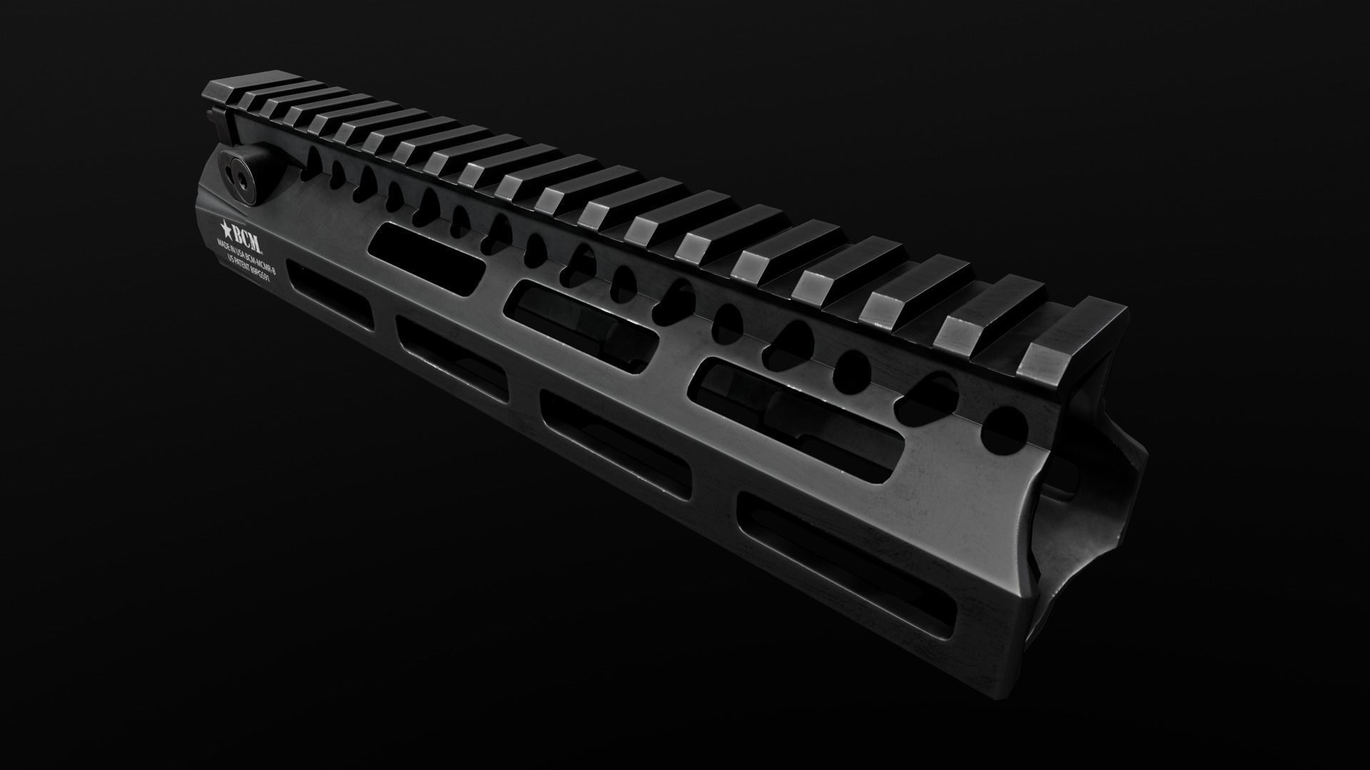 3D model BCM MCMR MLOK AR15 Handguard VR / AR / low-poly | CGTrader