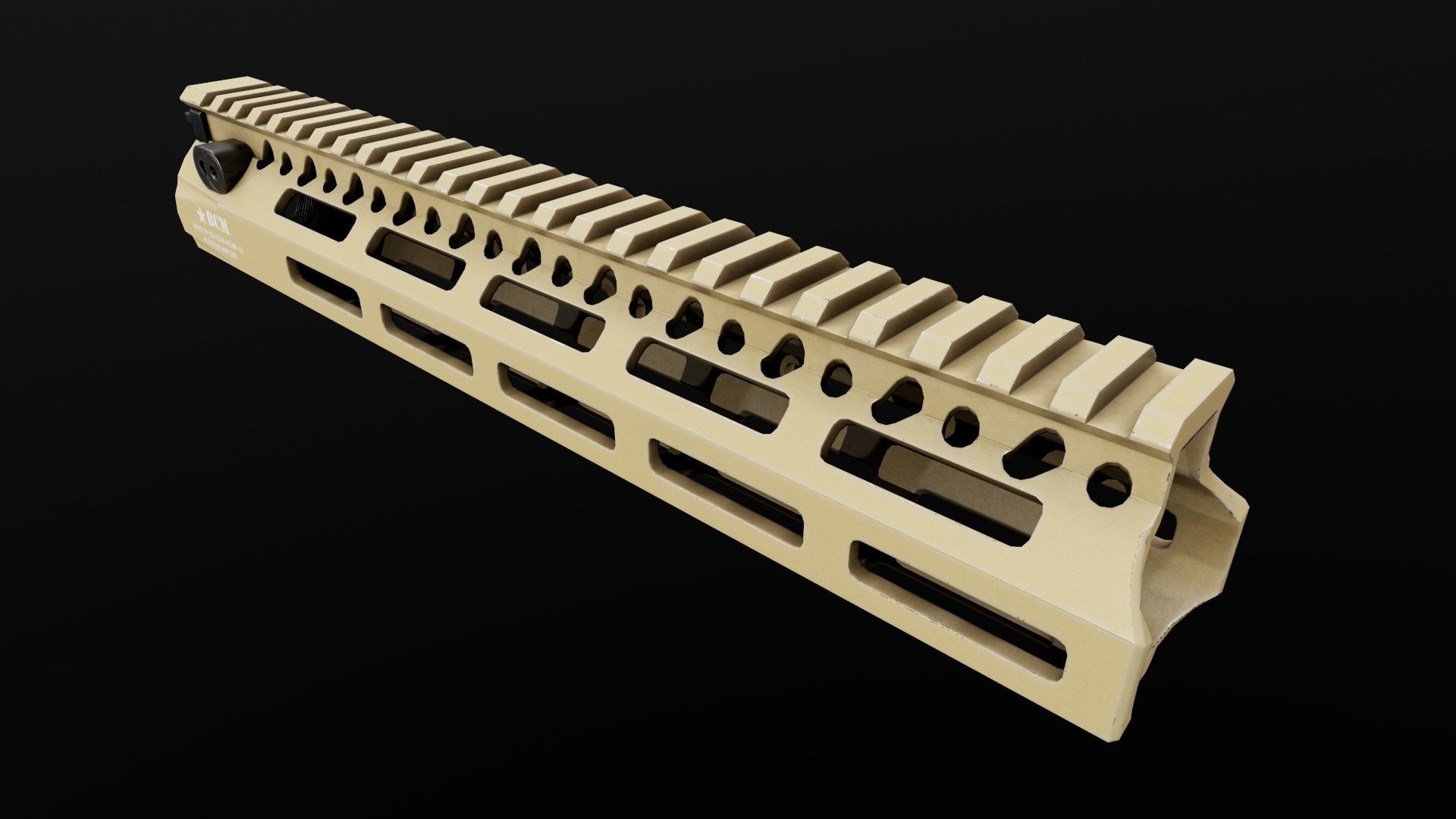 3D model BCM MCMR MLOK AR15 Handguard VR / AR / low-poly | CGTrader