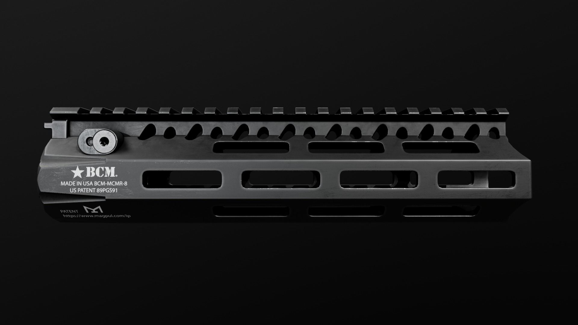 3D model BCM MCMR MLOK AR15 Handguard VR / AR / low-poly | CGTrader