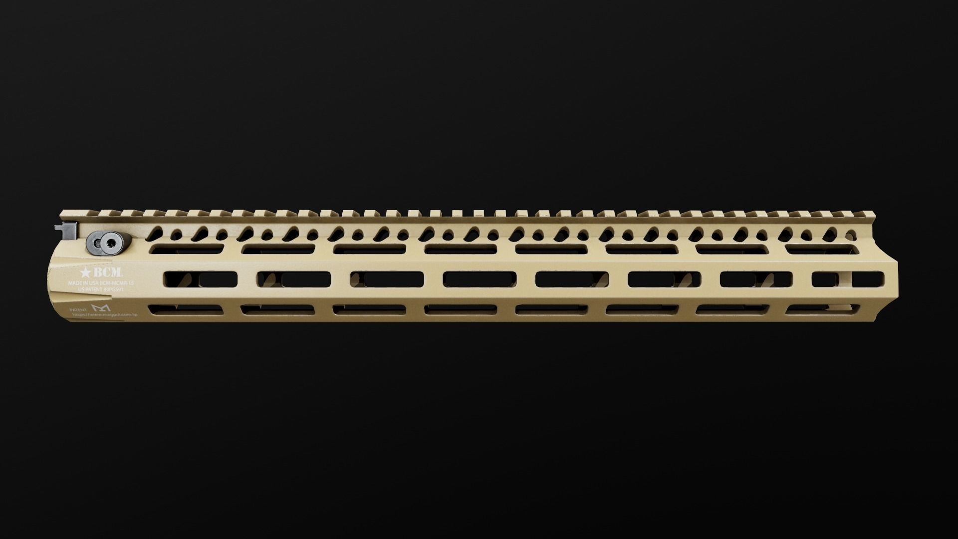 3D model BCM MCMR MLOK AR15 Handguard VR / AR / low-poly | CGTrader