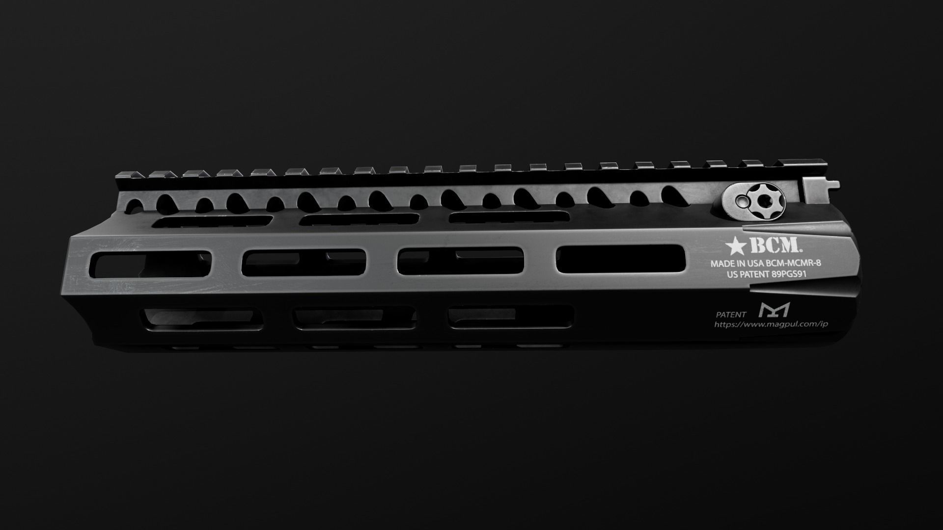 3D model BCM MCMR MLOK AR15 Handguard VR / AR / low-poly | CGTrader