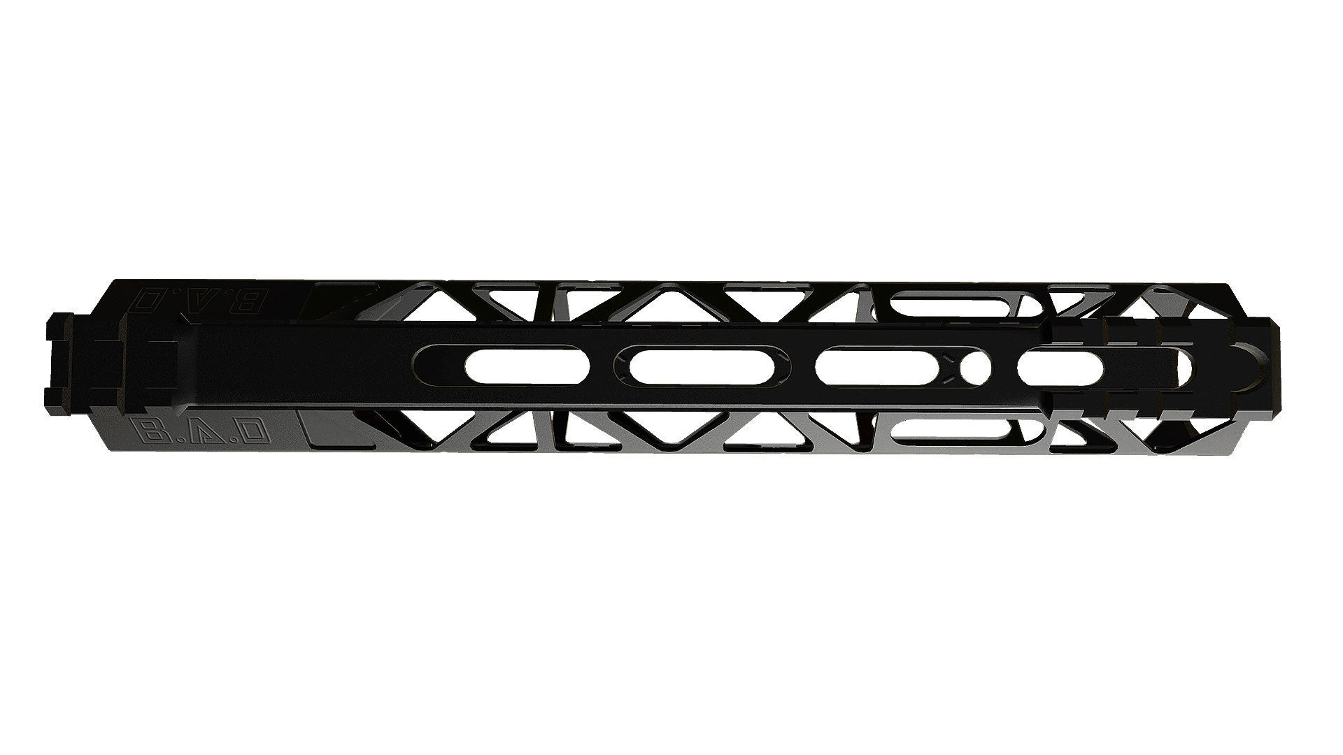 3D model Battlearms Rigidrail MLOC BAD Handguard PBR VR / AR / low-poly ...