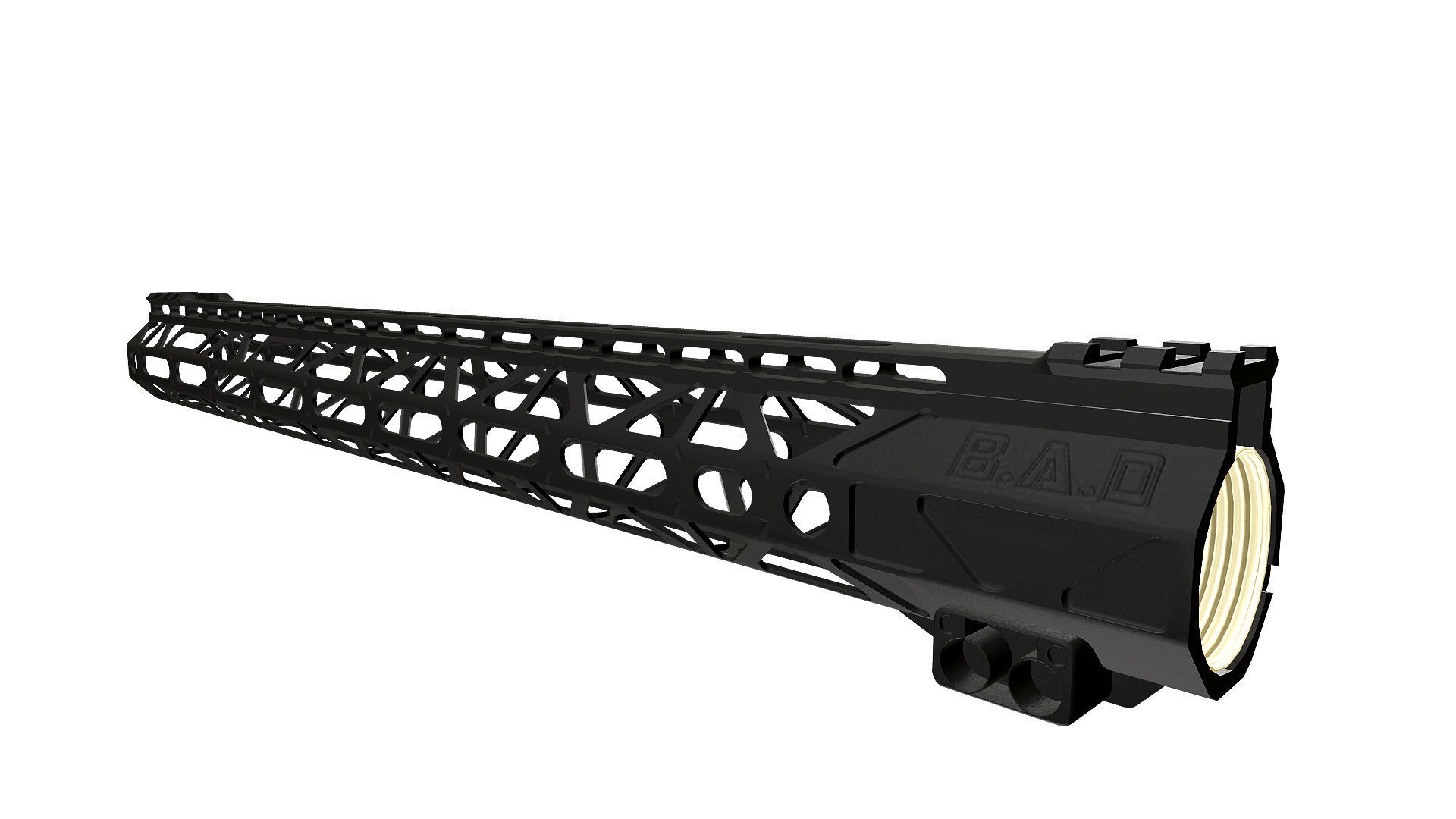 3D model Battlearms Rigidrail MLOC BAD Handguard PBR VR / AR / low-poly ...