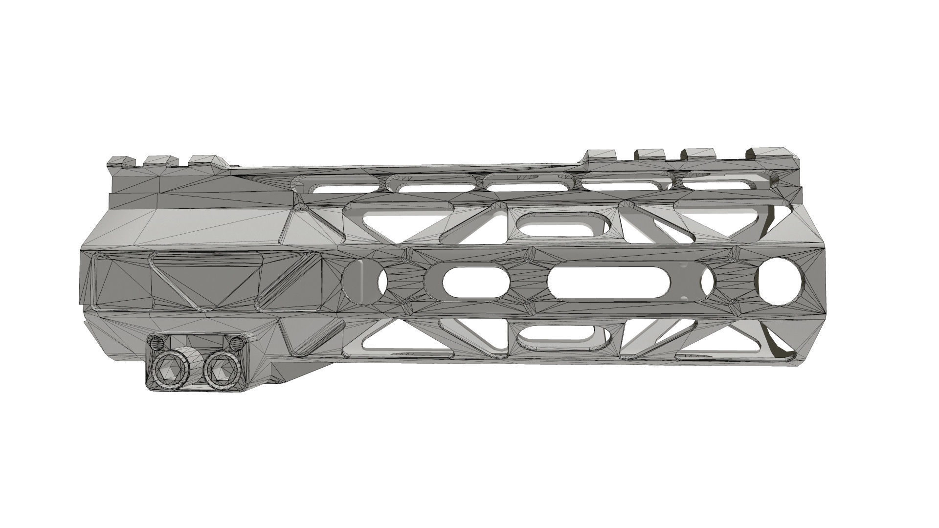 3D model Battlearms Rigidrail MLOC BAD Handguard PBR VR / AR / low-poly ...