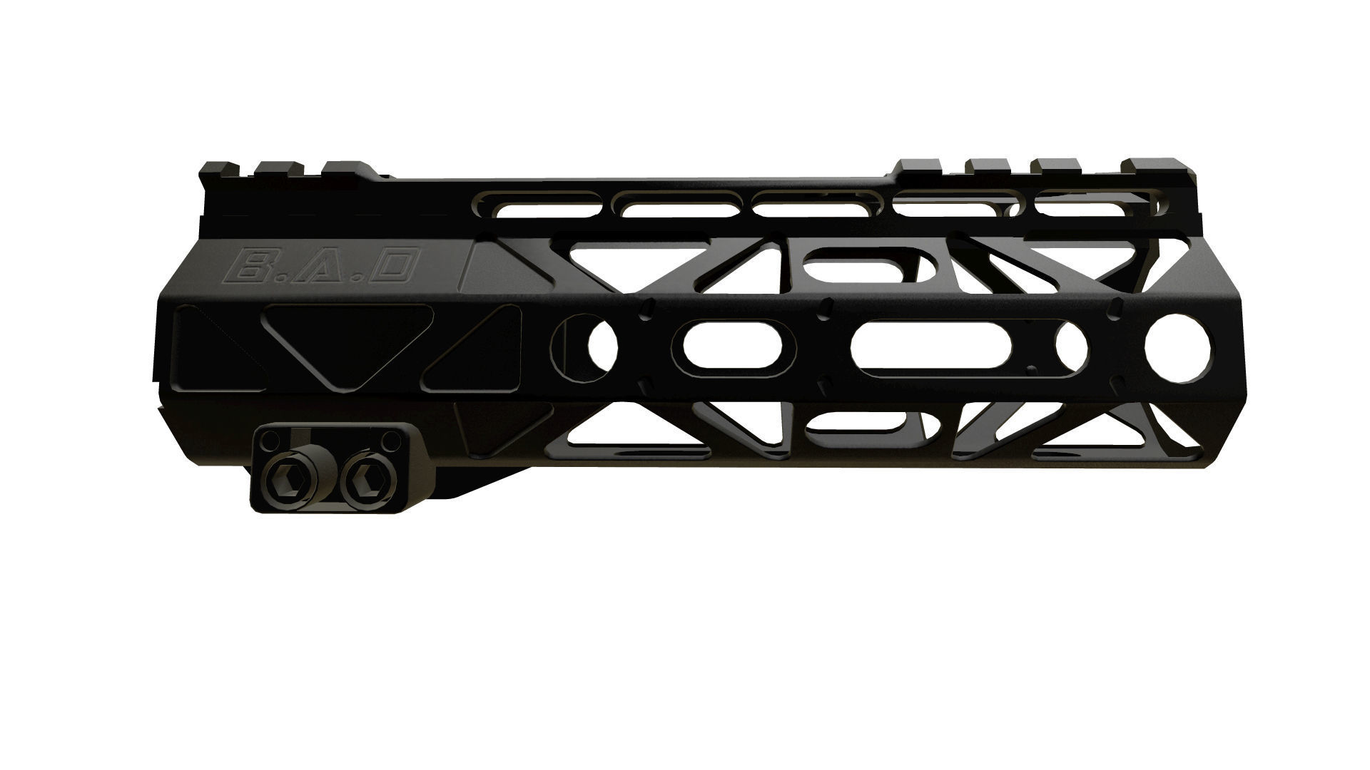 3D model Battlearms Rigidrail MLOC BAD Handguard PBR VR / AR / low-poly ...