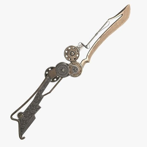 3D model Steampunk Mechanical Knife VR / AR / low-poly | CGTrader