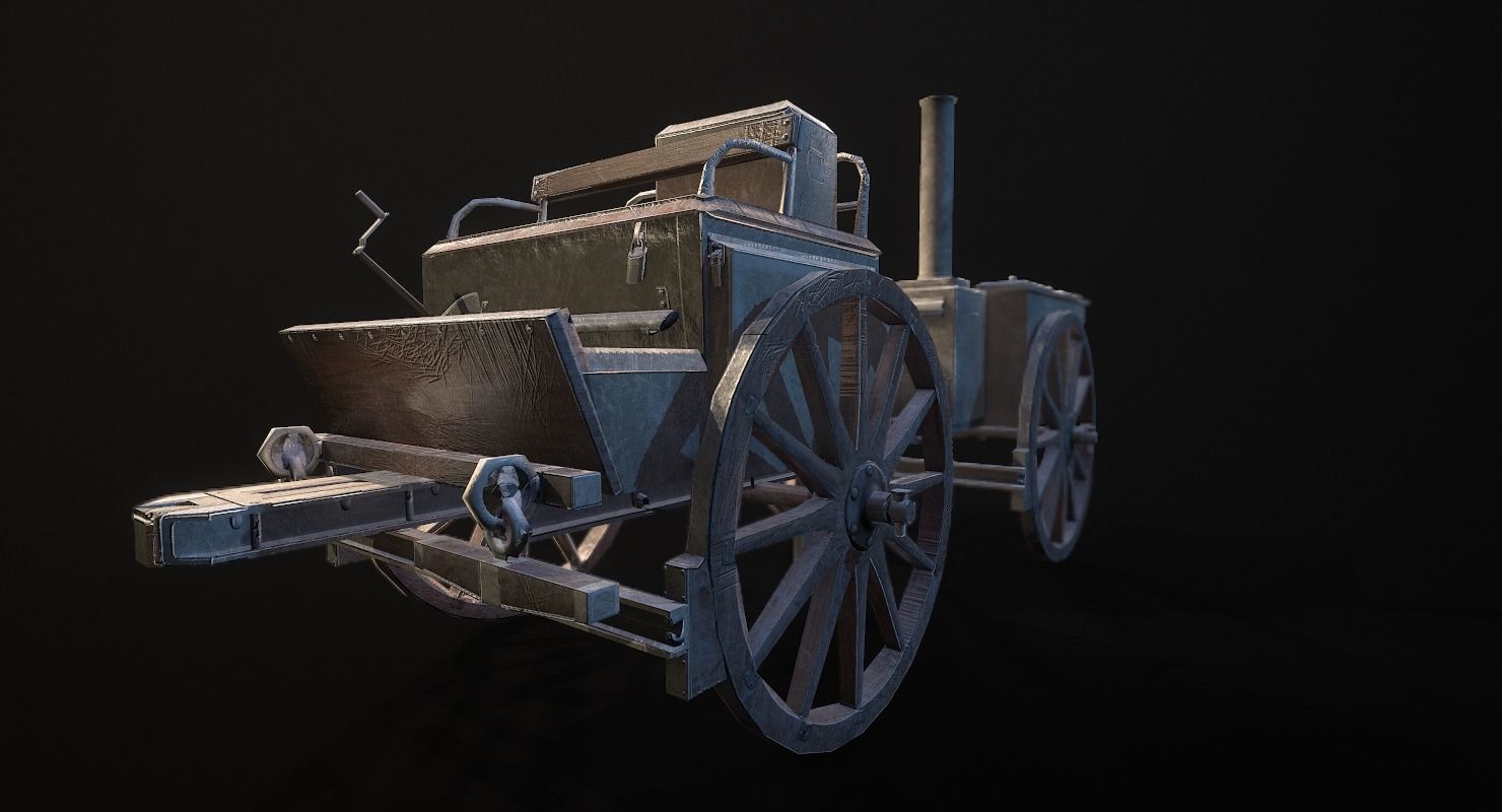 3D model Field Kitchen WWII VR / AR / low-poly | CGTrader