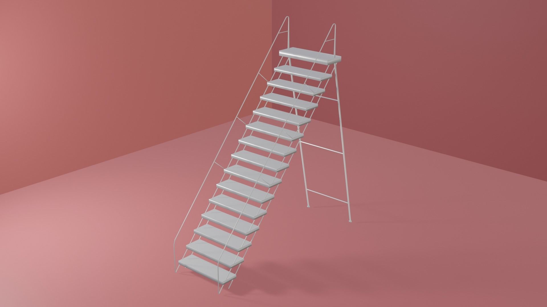 Stairs Low Poly ladder free VR / AR / low-poly 3D model | CGTrader
