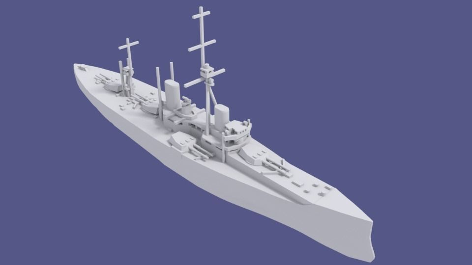HMS Dreadnought 3D model 3D printable | CGTrader