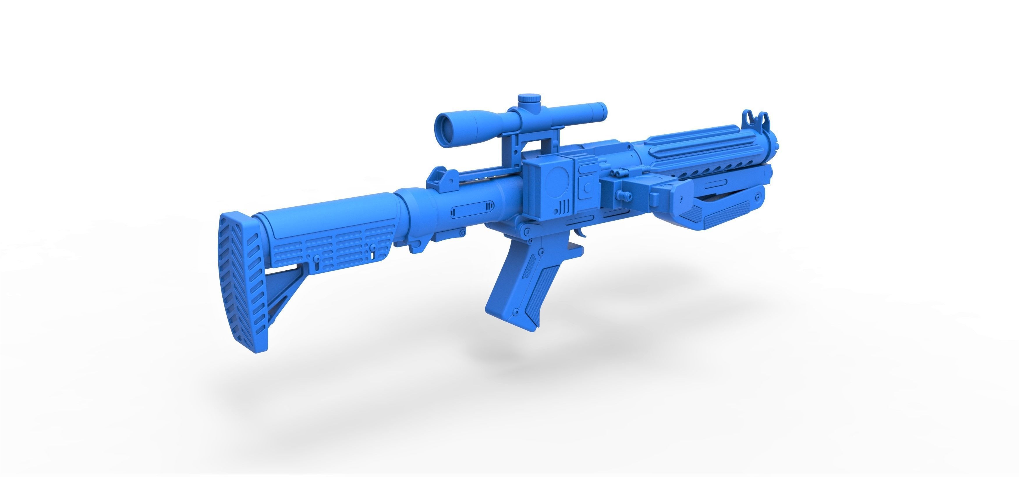 Captain Phasma Blaster rifle F-11D Star Wars The Force Awakens 3D model ...