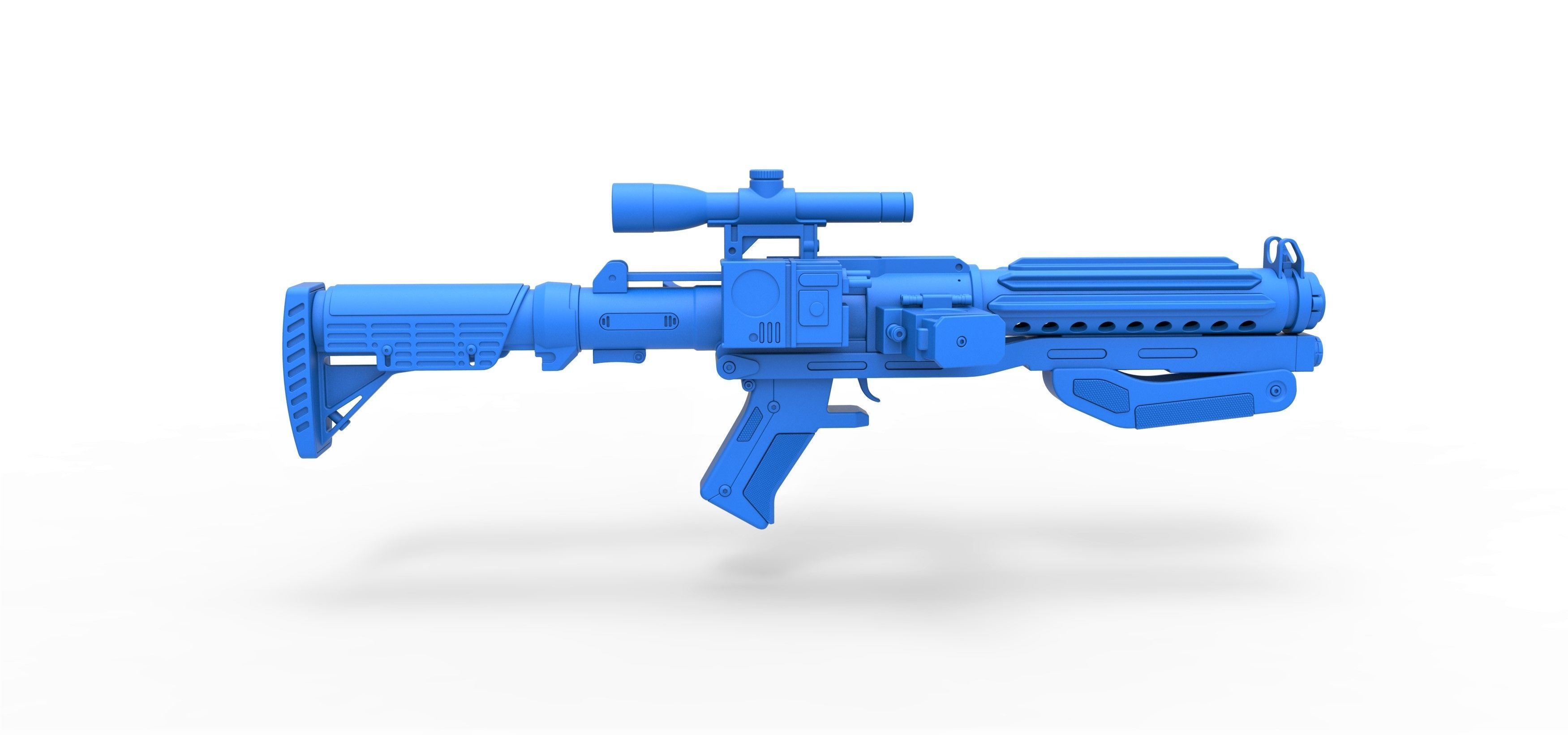 Captain Phasma Blaster rifle F-11D Star Wars The Force Awakens 3D model ...