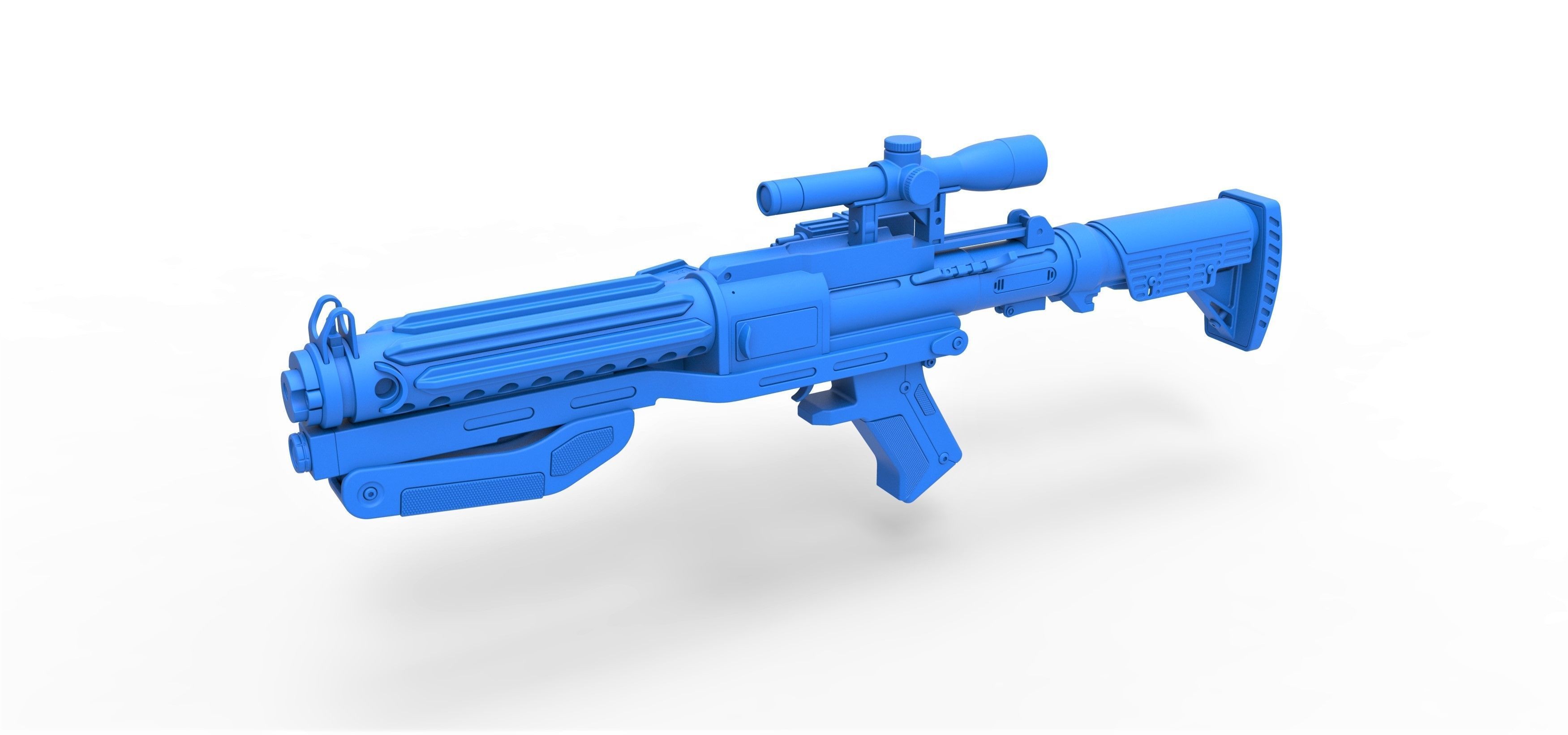 Captain Phasma Blaster rifle F-11D Star Wars The Force Awakens 3D model ...