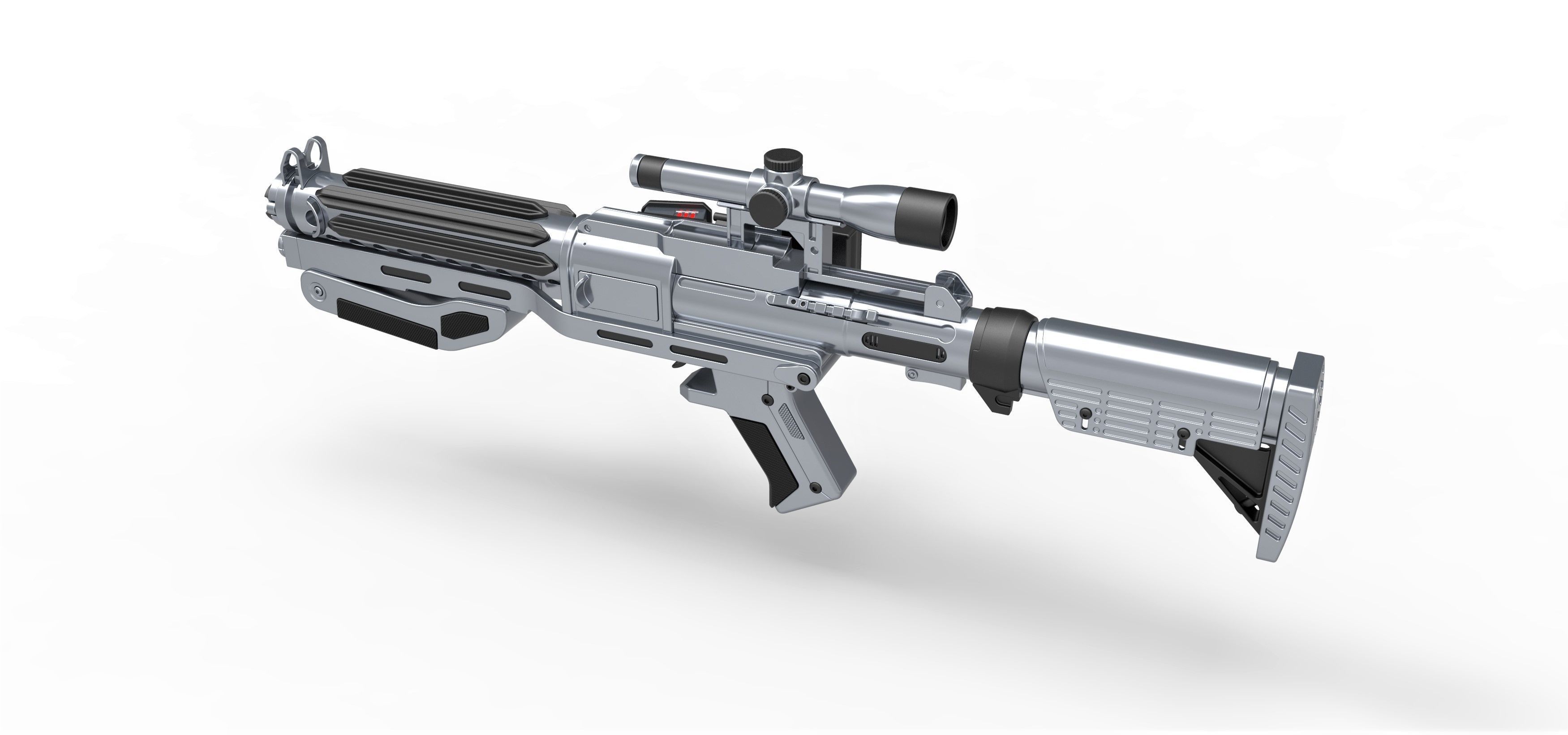 Captain Phasma Blaster rifle F-11D Star Wars The Force Awakens 3D model ...