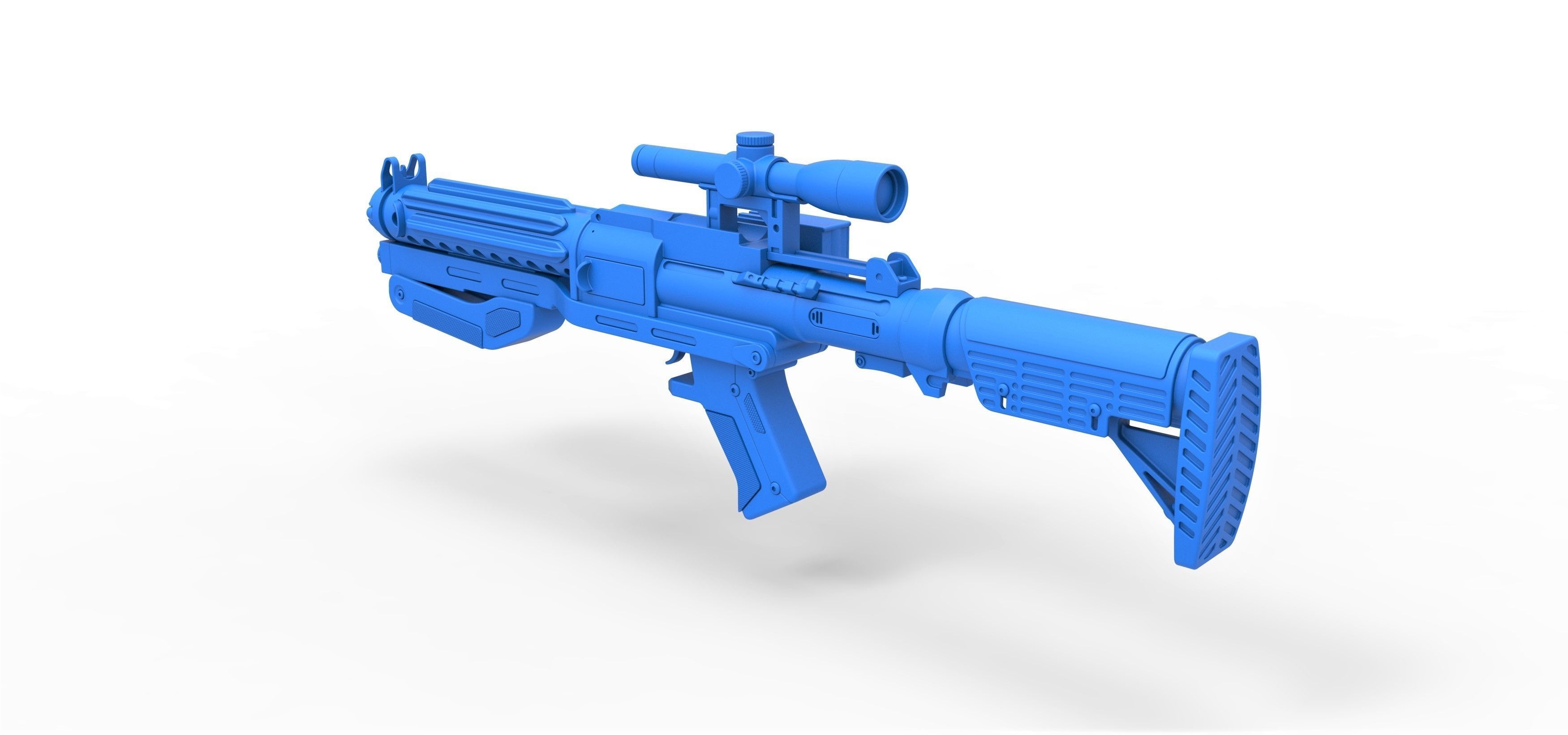 Captain Phasma Blaster rifle F-11D Star Wars The Force Awakens 3D model ...