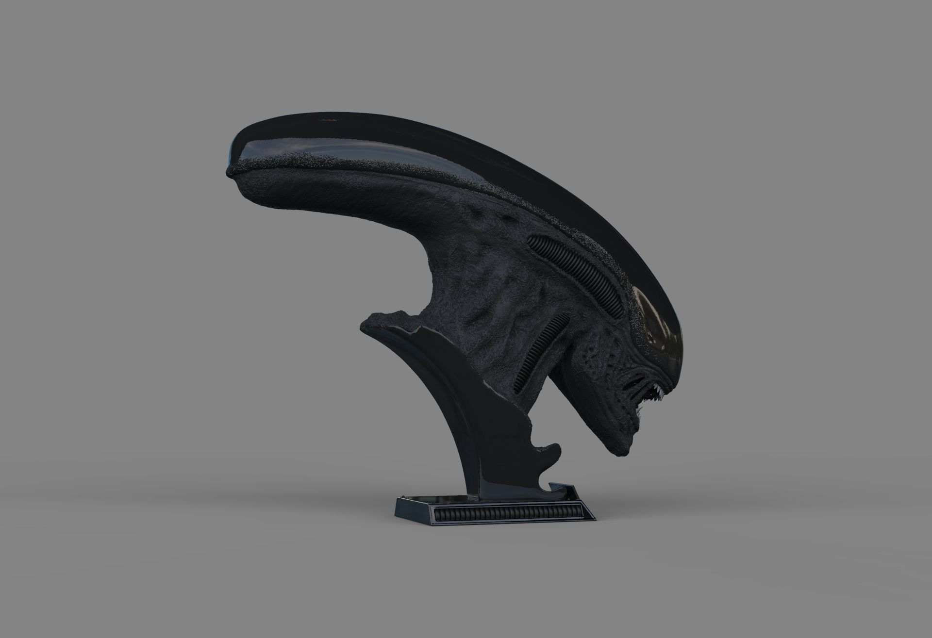 Alien Xenomorph Bust 3D Print Stl Model Diorama 3D print model 3D model ...