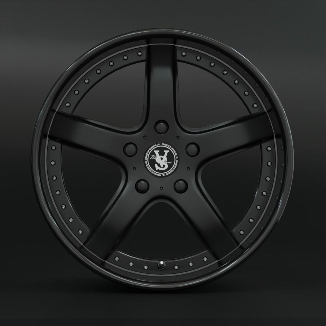 Veilside PL VII Wheels free 3D model | CGTrader