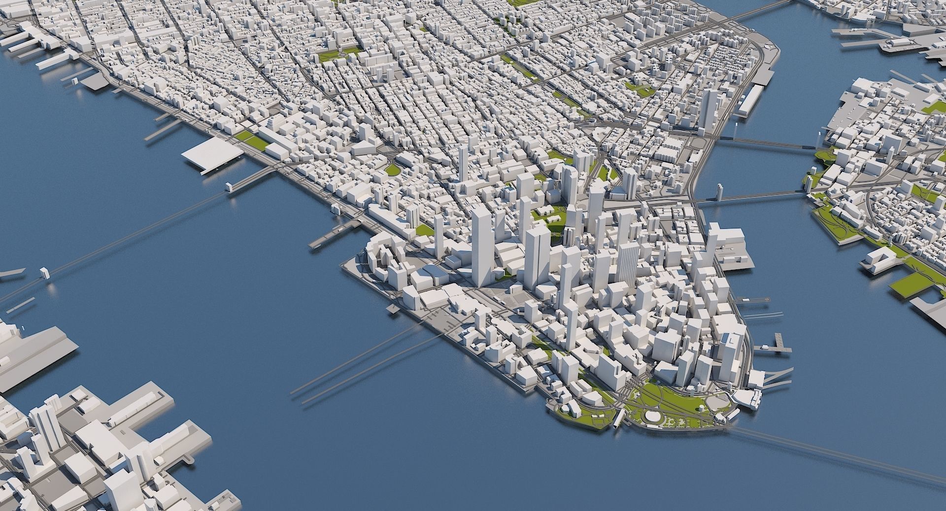 New York City Map Manhattan 3D model | CGTrader