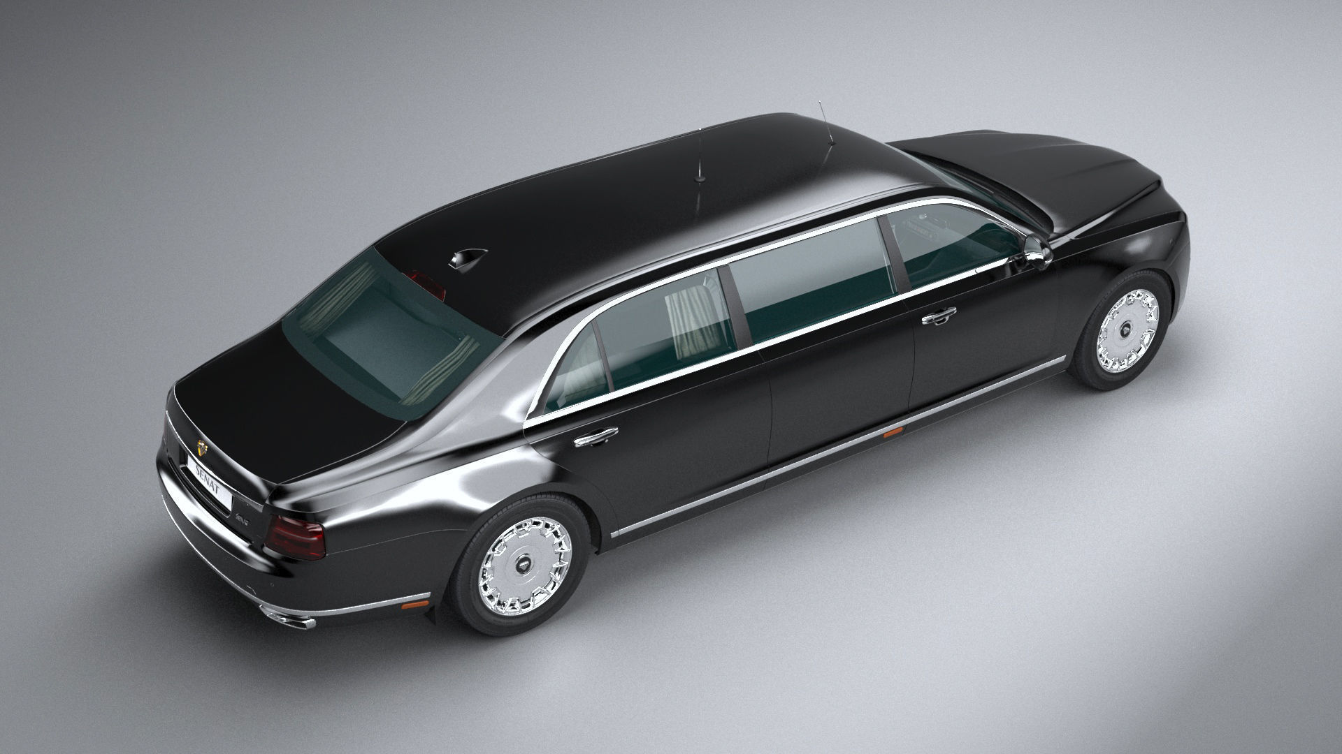 Aurus Senat Limousine 3D model | CGTrader