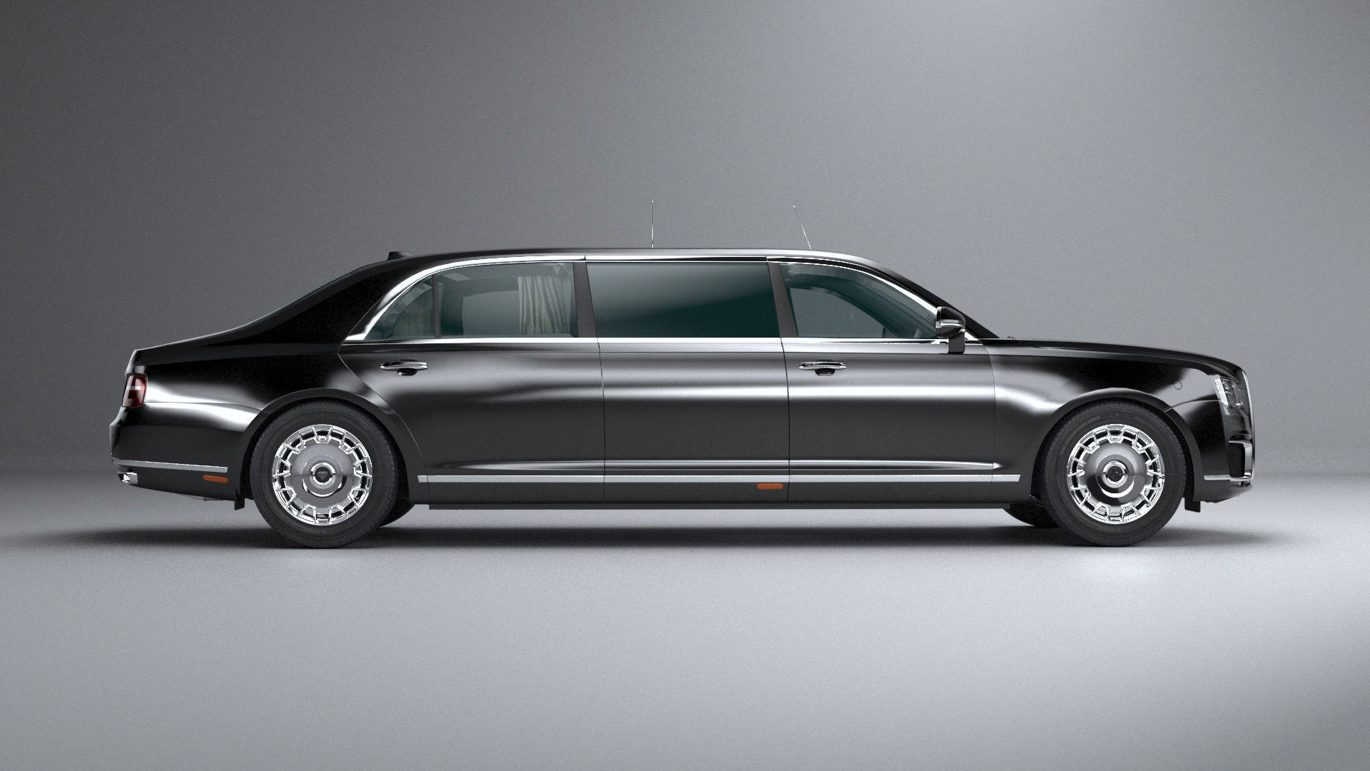 Aurus Senat Limousine 3D model | CGTrader