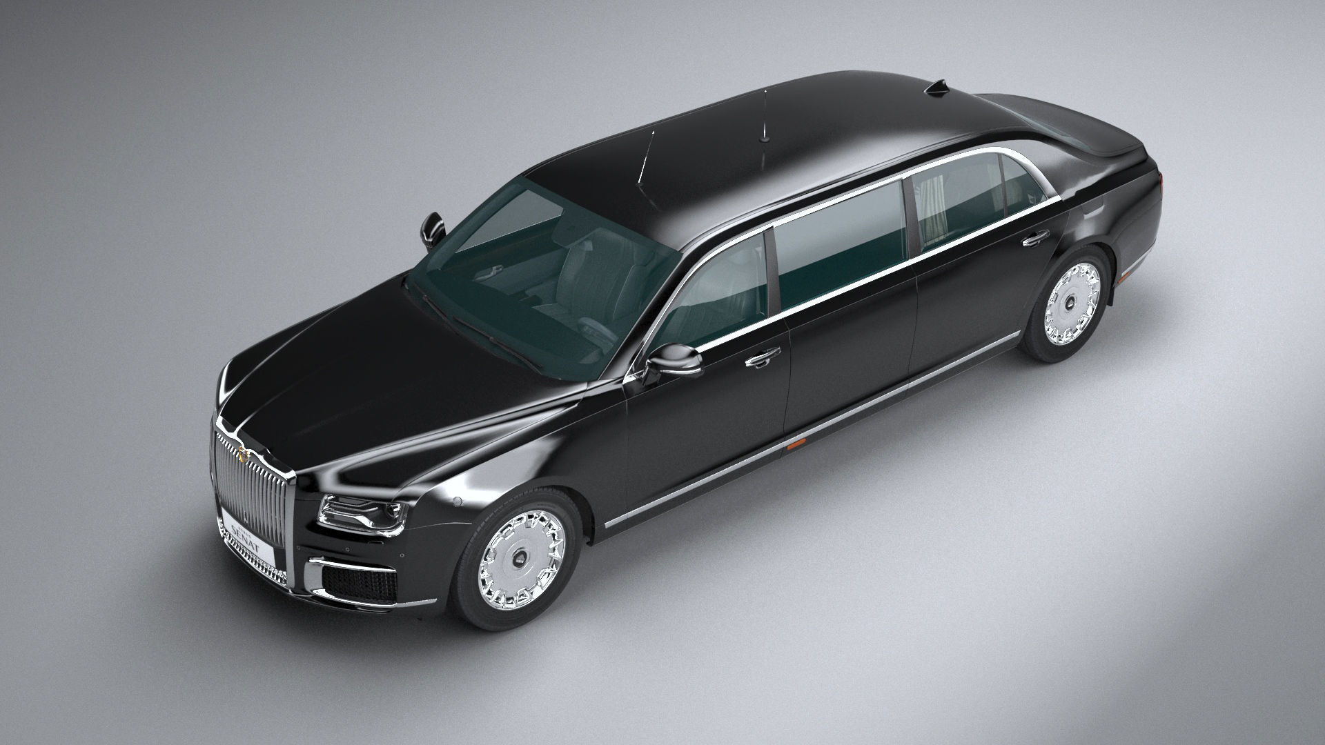 Aurus Senat Limousine 3D model | CGTrader