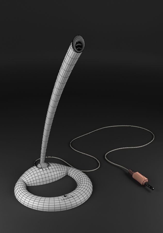 3D model Logitech Computer Microphone VR / AR / low-poly rigged ...