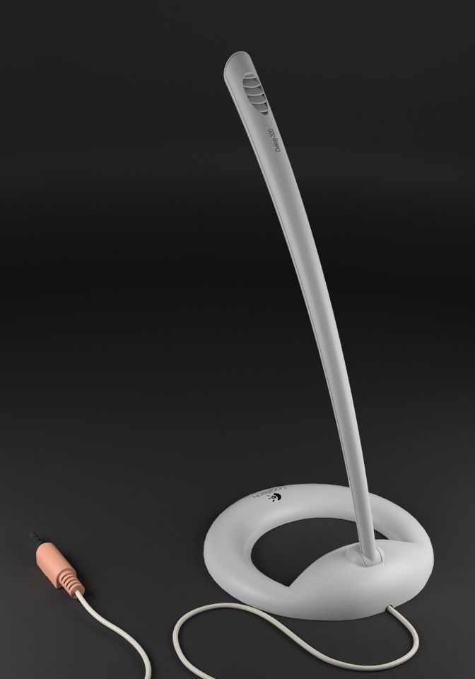 3D model Logitech Computer Microphone VR / AR / low-poly rigged ...
