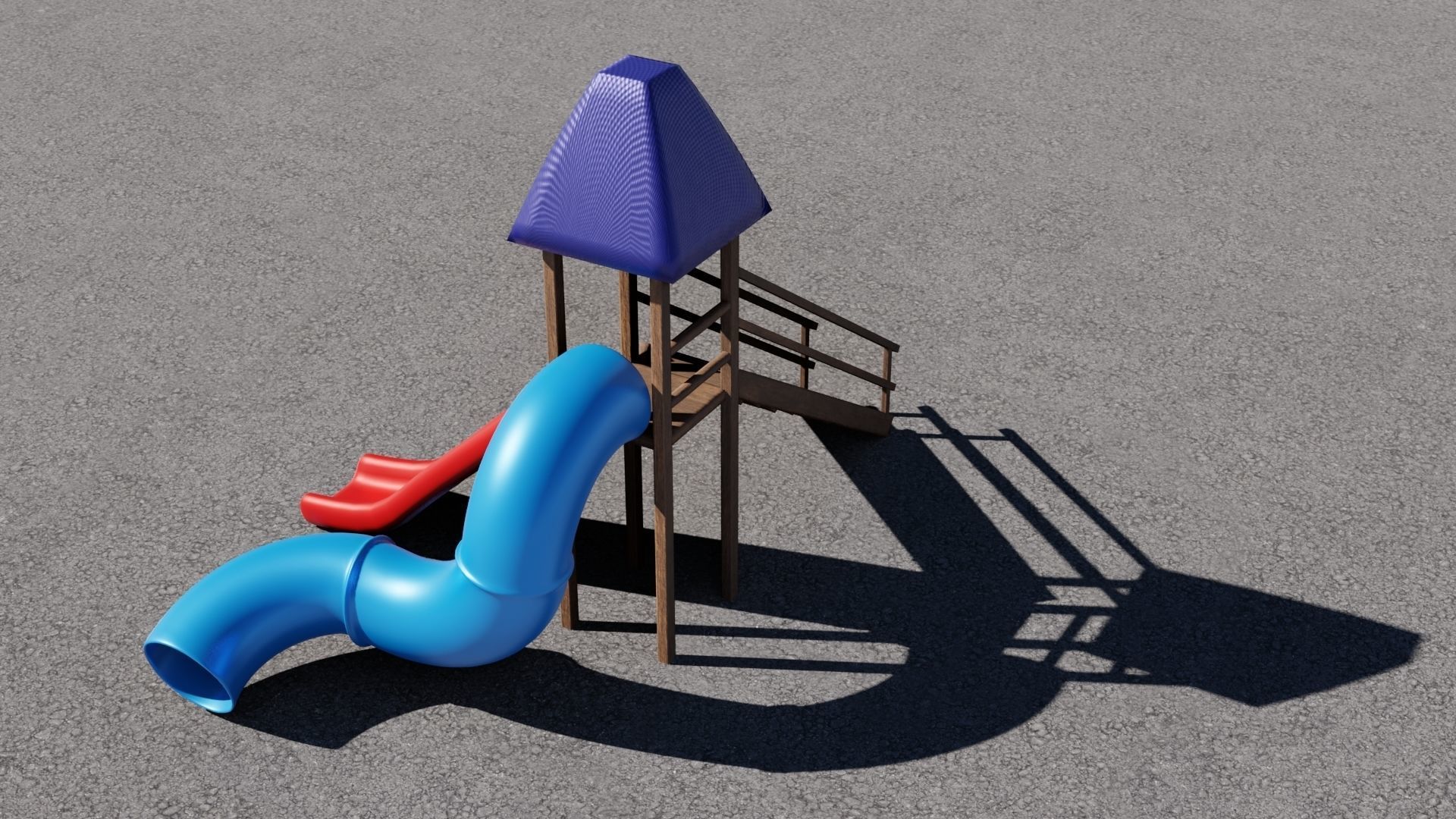 3D model Slide 3D model playground VR / AR / low-poly | CGTrader
