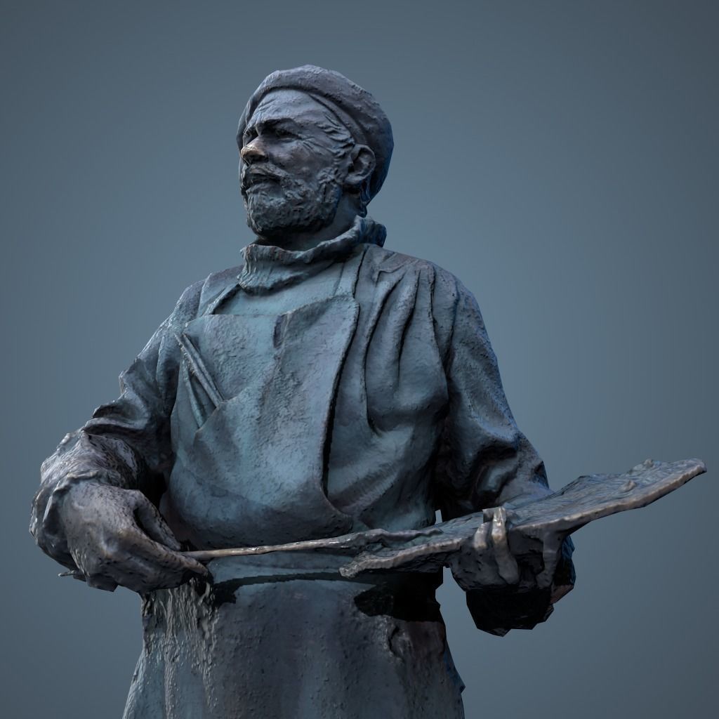 3D model Monument Artist VR / AR / low-poly | CGTrader