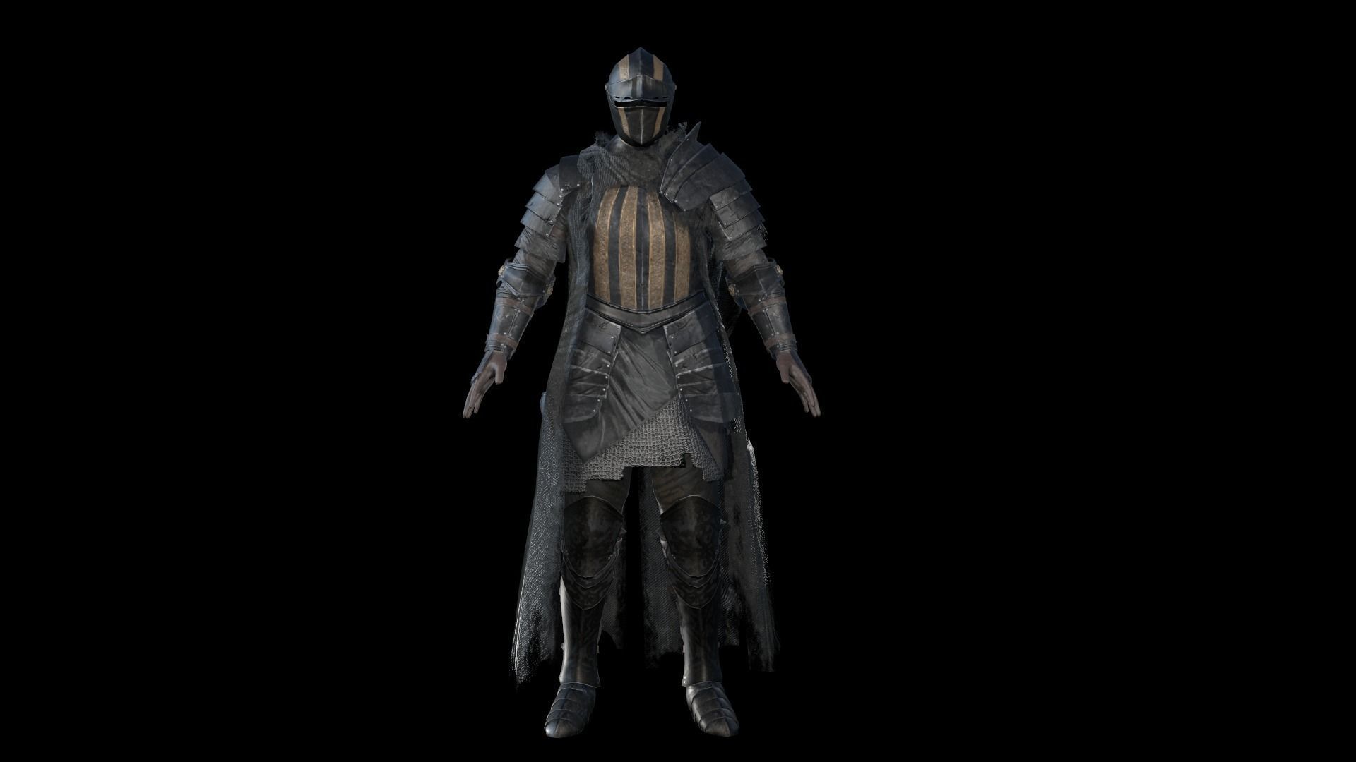 ESM Ashen Knight 3D model rigged | CGTrader