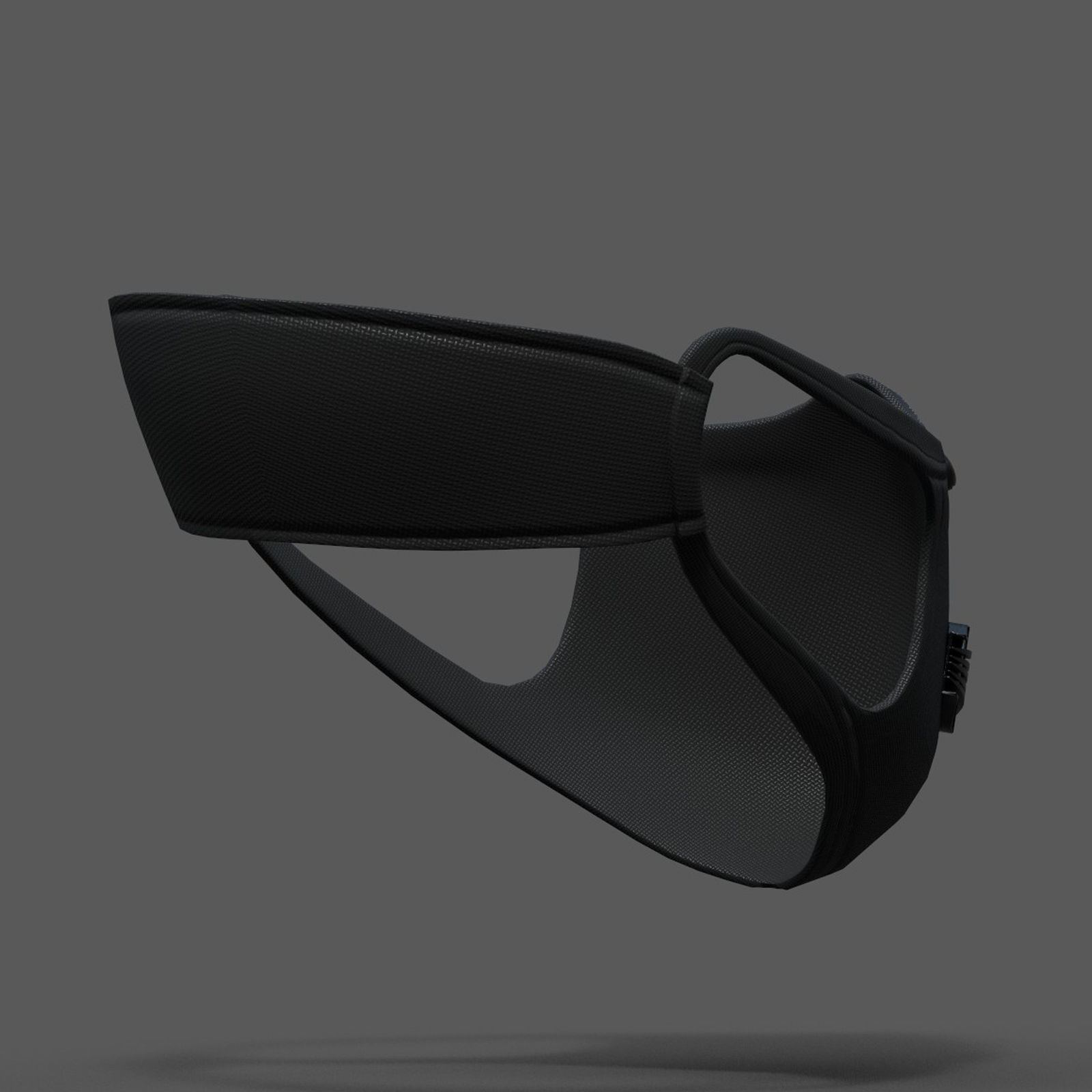 3D model Gas mask fabric futuristic protection isolated VR / AR / low ...