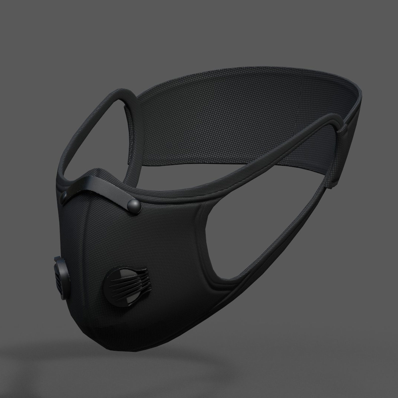 3D model Gas mask fabric futuristic protection isolated VR / AR / low ...