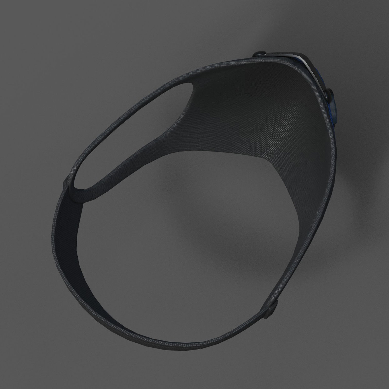 3D model Gas mask fabric futuristic protection isolated military VR ...