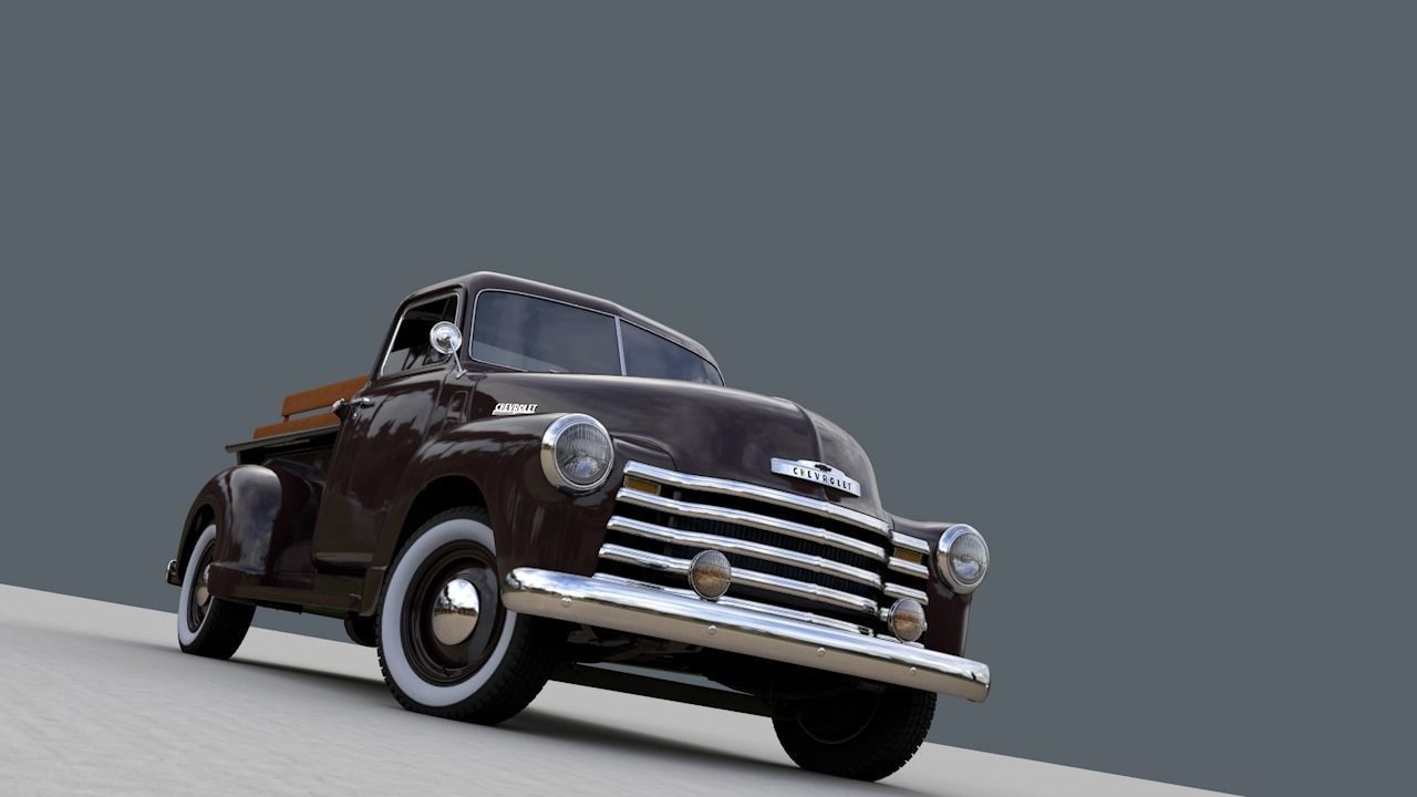 CHEVY 3100 PICKUP 1951 3D model | CGTrader