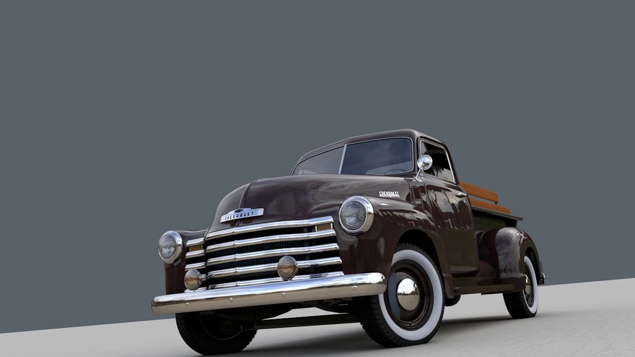 CHEVY 3100 PICKUP 1951 3D model | CGTrader