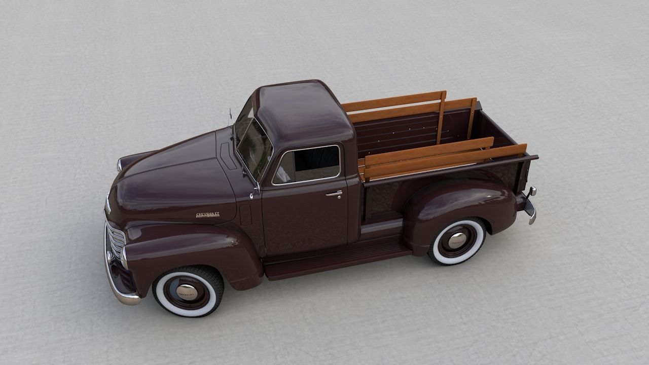 CHEVY 3100 PICKUP 1951 3D model | CGTrader