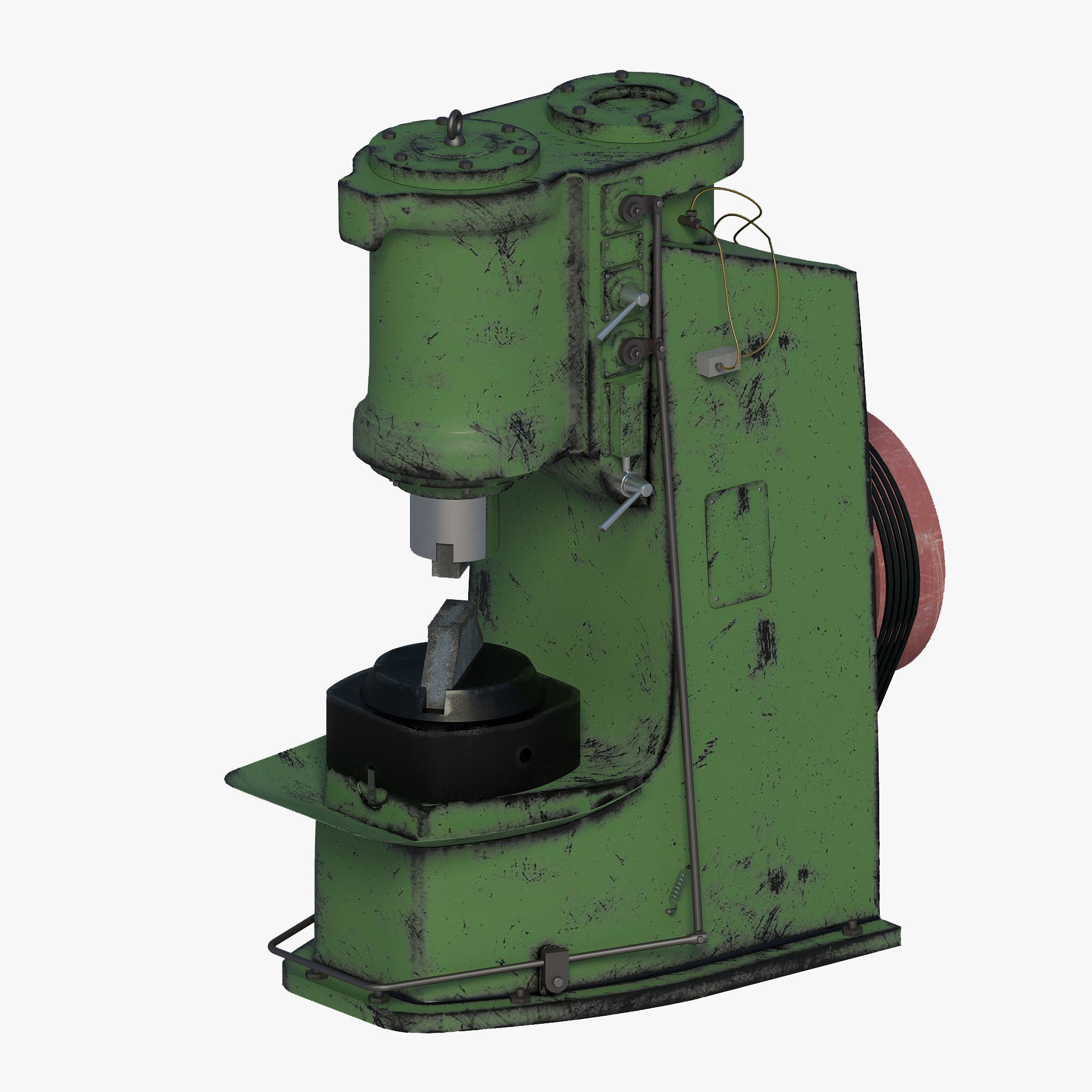 3D model Pneumatic forging hammer | CGTrader