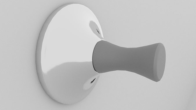 Bathroom knob 3D model | CGTrader