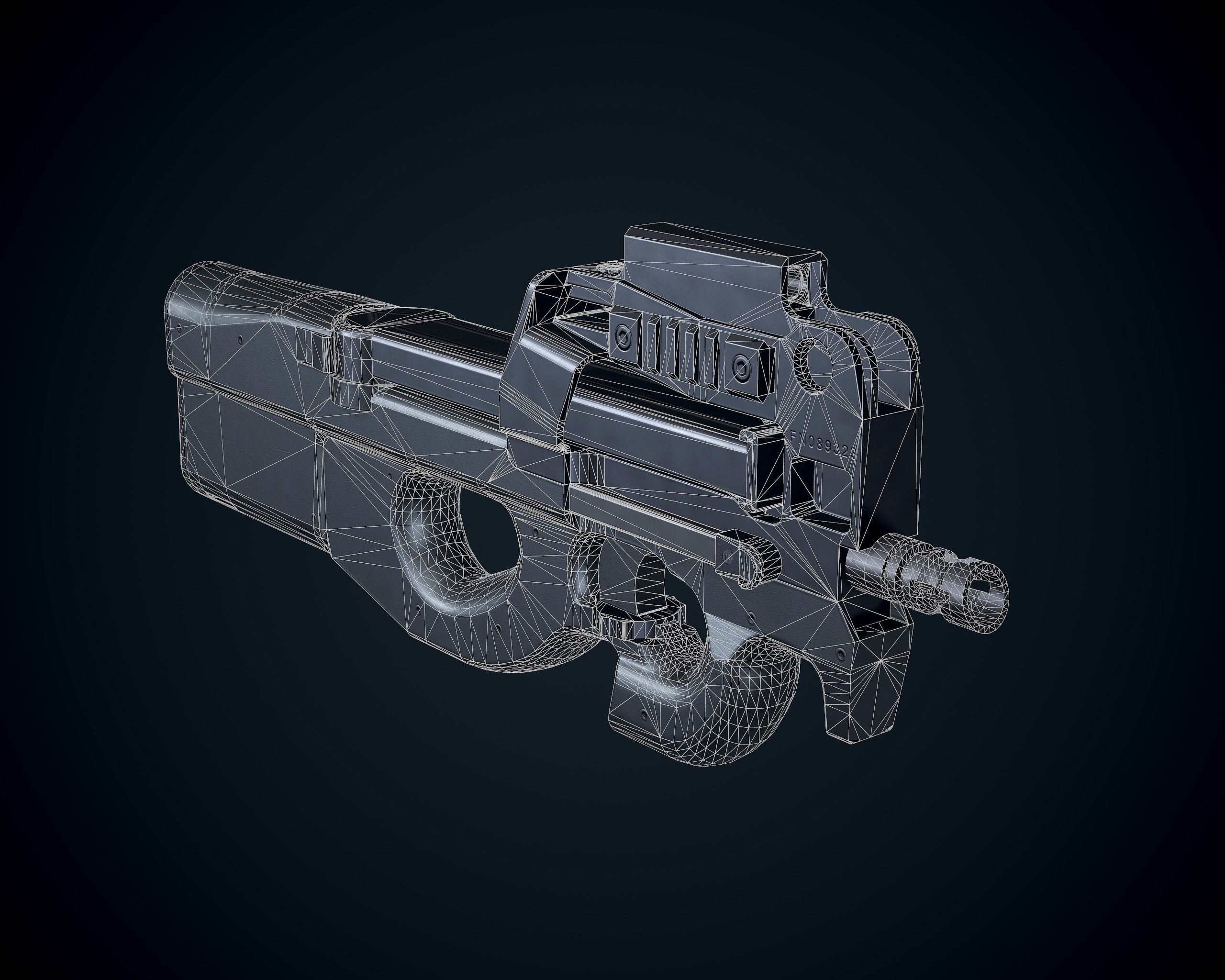 3D model FN P90 VR / AR / low-poly | CGTrader