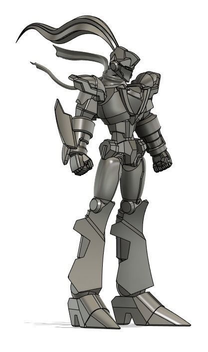 original design mechanic robot knight 3D model 3D printable | CGTrader