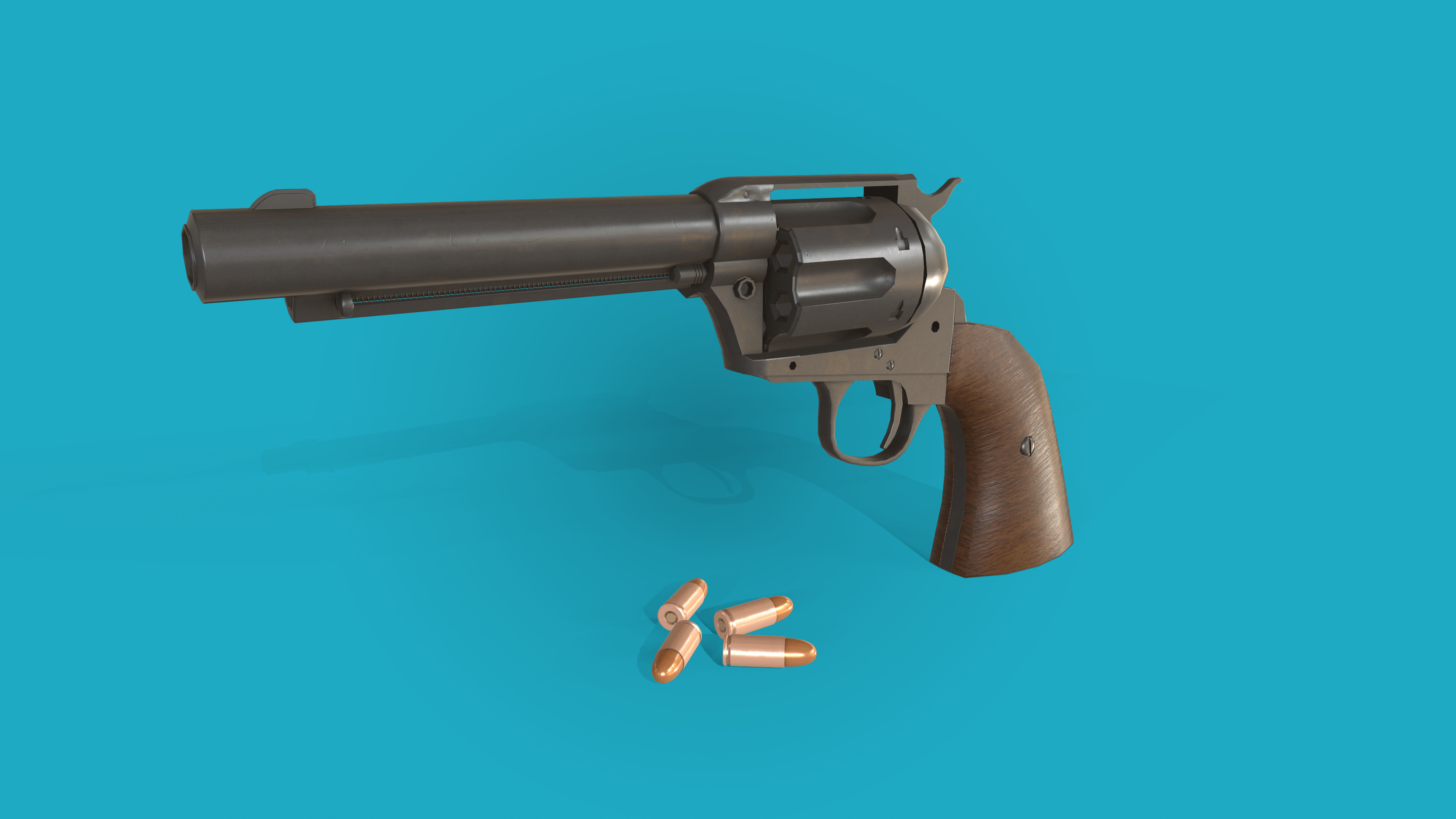 3D model Revolver Colt Single Action 3D model VR / AR / low-poly | CGTrader