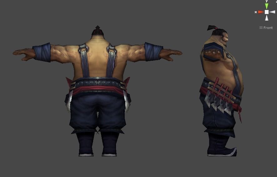 3D model Sumo Wrestler low-poly rigged 3d model VR / AR / low-poly ...
