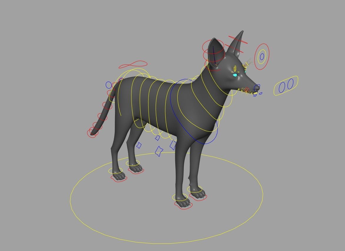Realistic jackal animal 3d model 3D model rigged | CGTrader