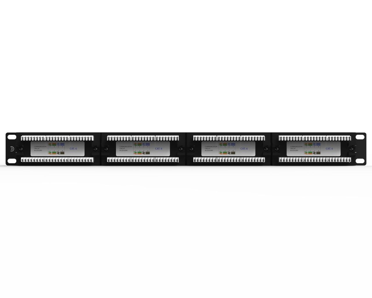 24 Port Cat6 Patch Panel 3D model | CGTrader