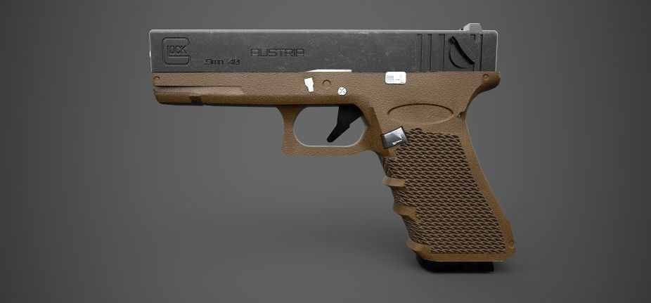 3D model Glock 18 Gun PBR VR / AR / low-poly | CGTrader