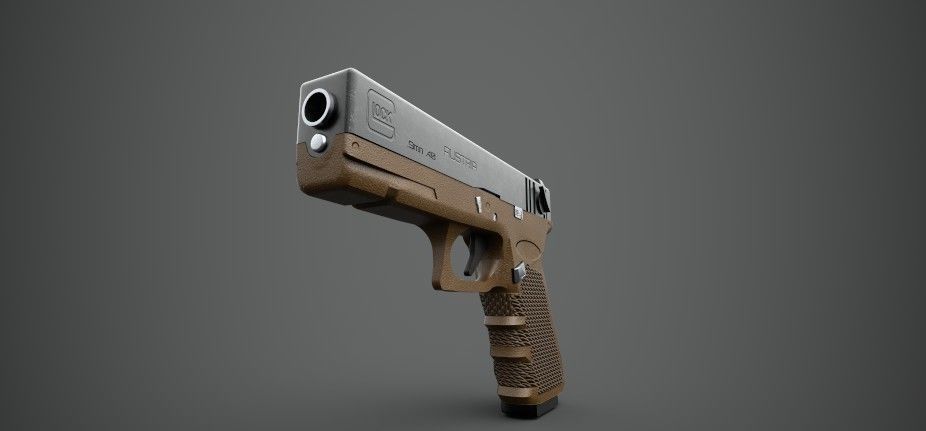 3D model Glock 18 Gun PBR VR / AR / low-poly | CGTrader