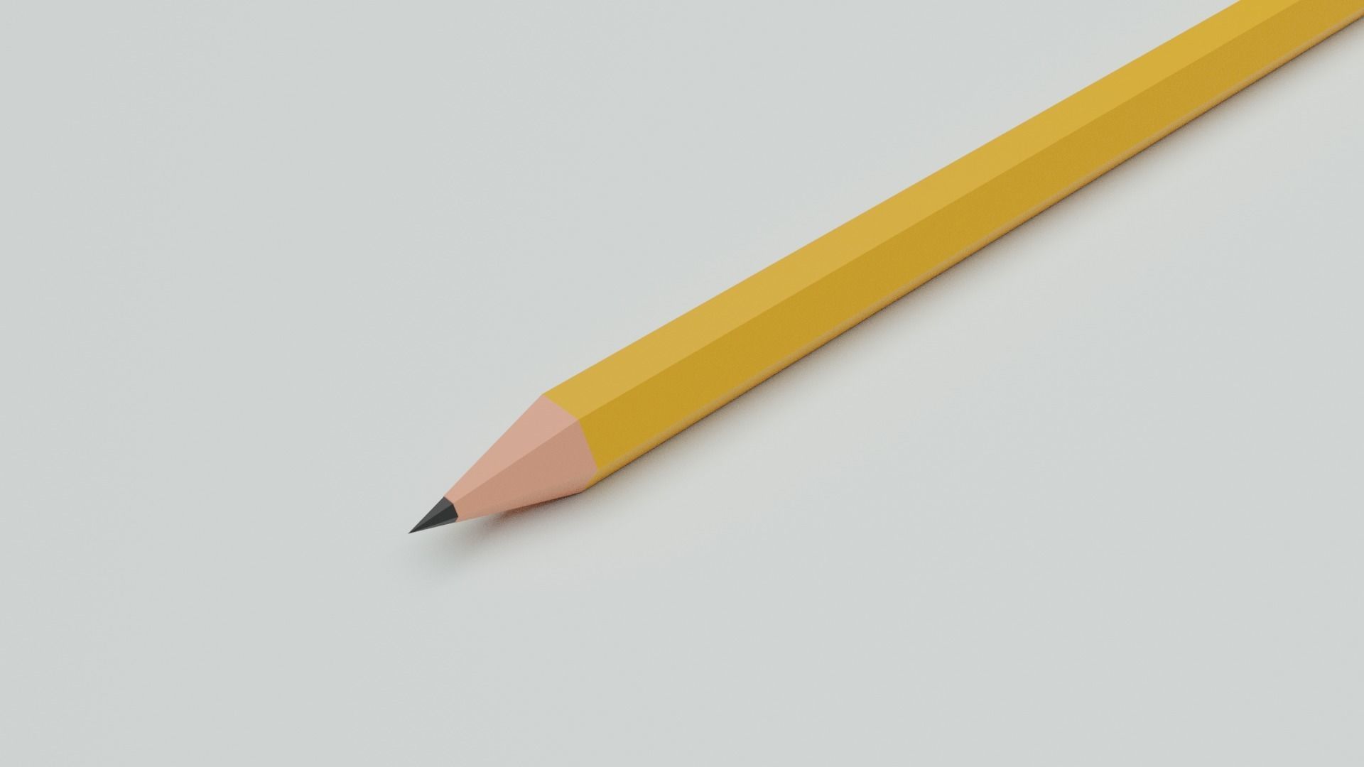 Low poly pencil free VR / AR / low-poly 3D model | CGTrader