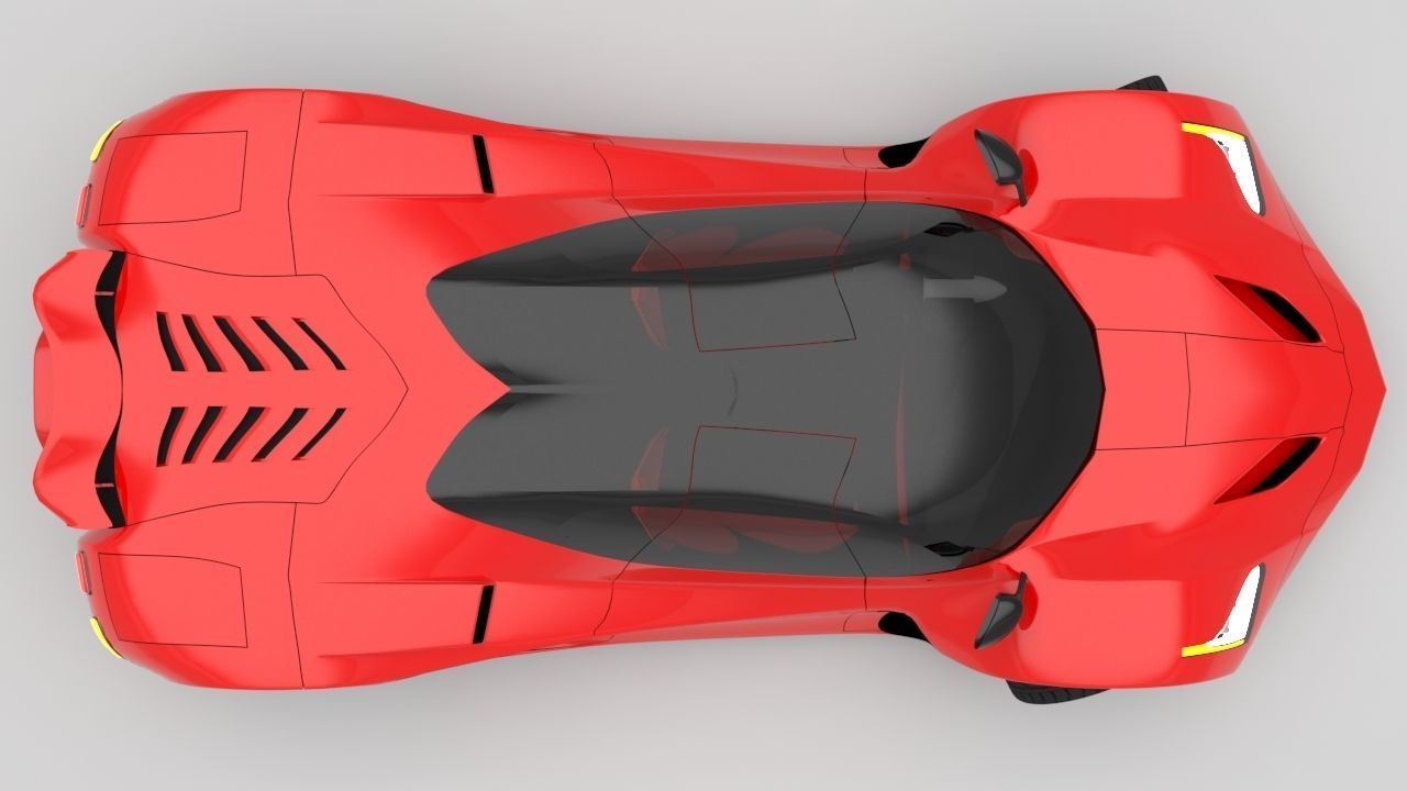 3D model Supercar Prototype P02 VR / AR / low-poly | CGTrader