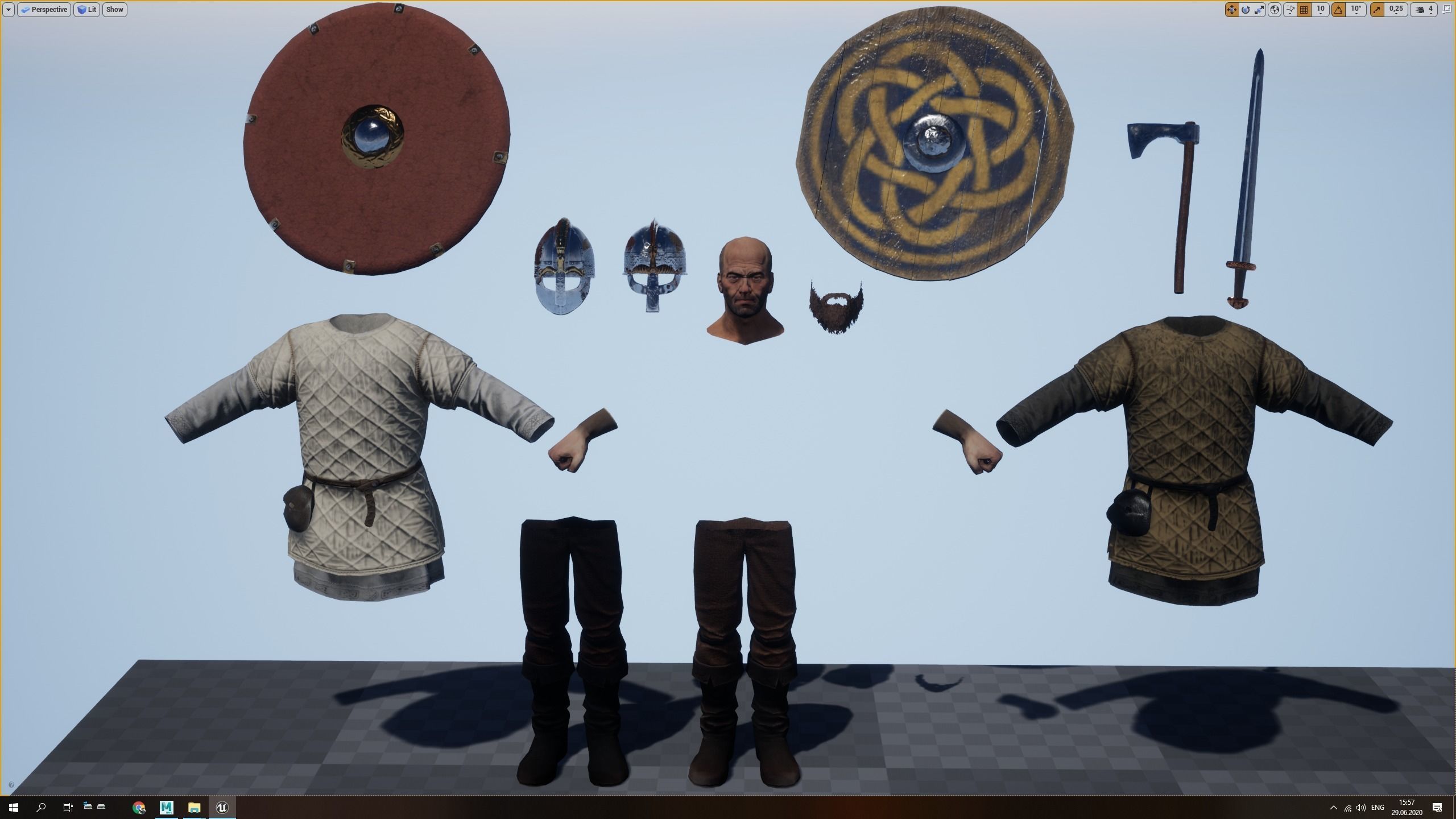 3D model Viking VR / AR / low-poly rigged animated | CGTrader