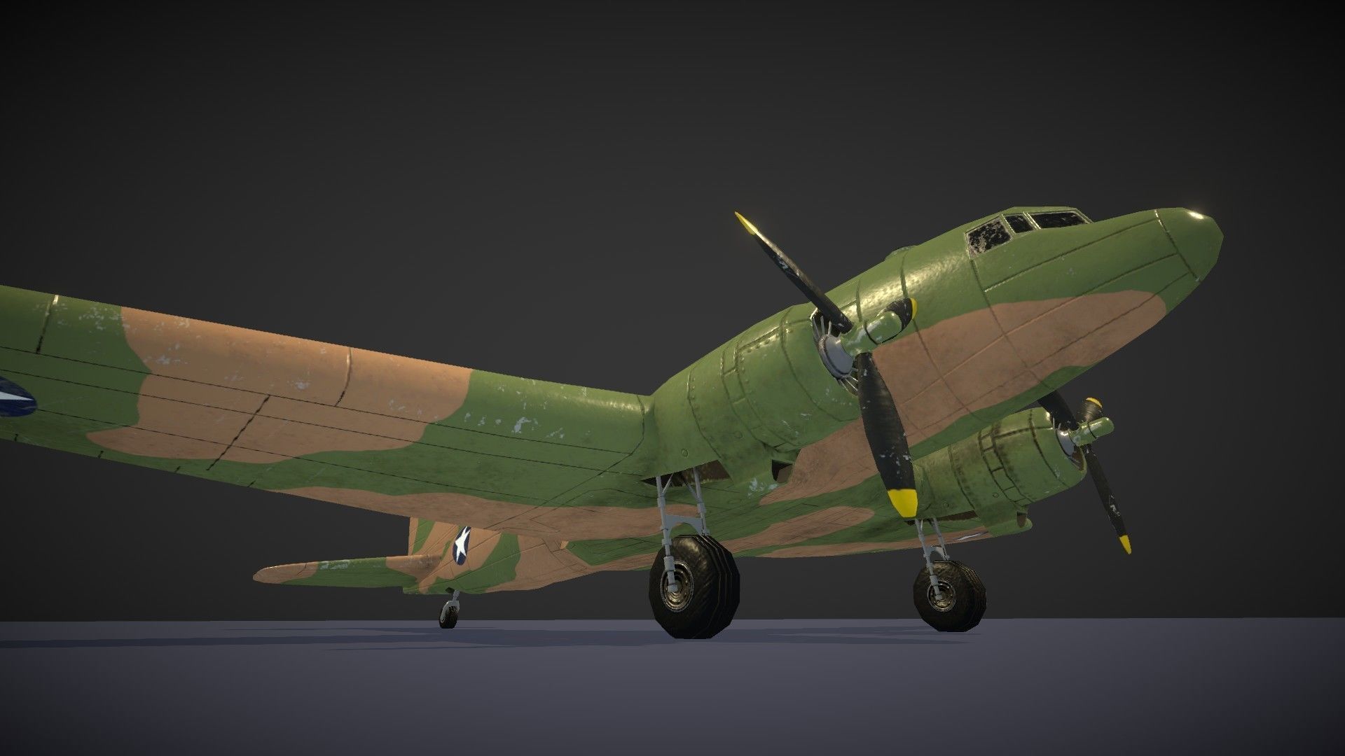 3D model Douglas C-47 Skytrain VR / AR / low-poly | CGTrader