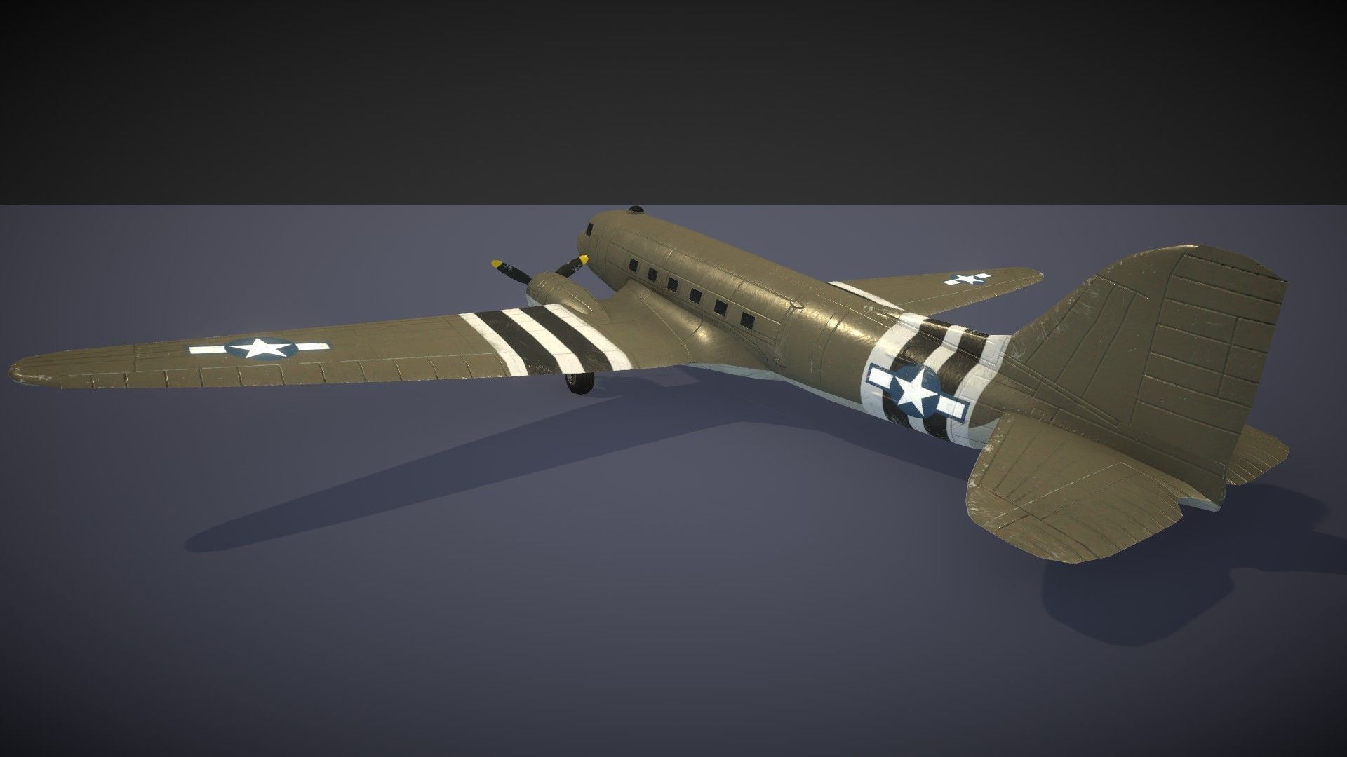 3D model Douglas C-47 Skytrain VR / AR / low-poly | CGTrader